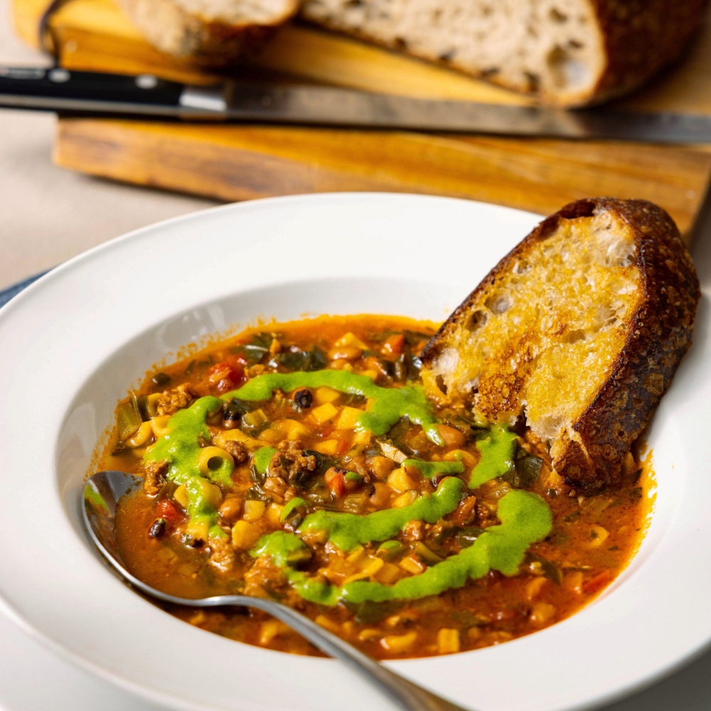 Simply Local: Chef Kenny’s Collard Green Pesto and Minestrone Soup ...